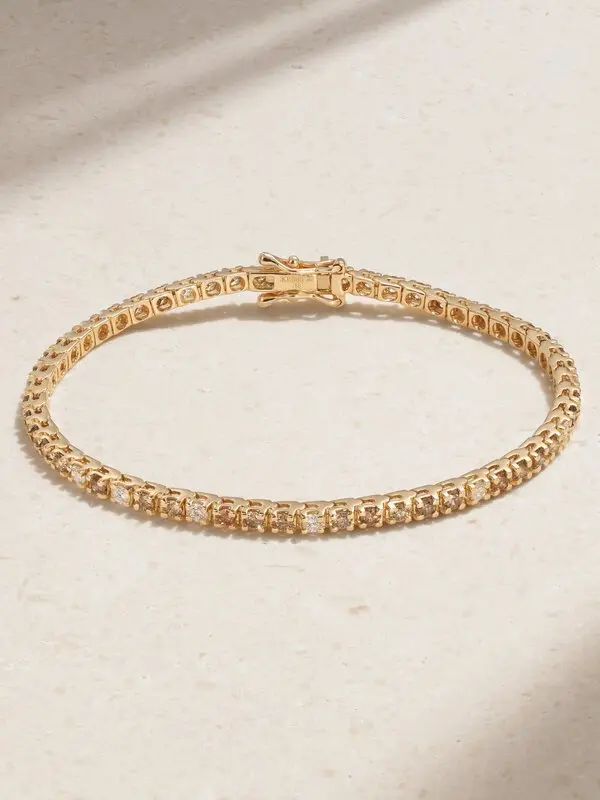 KOLOURS JEWELRY 14-karat Diamond Tennis Bracelet - Gold