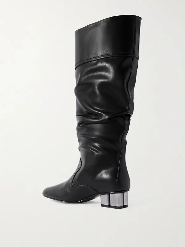 GANNI Gathered Knee High Boots