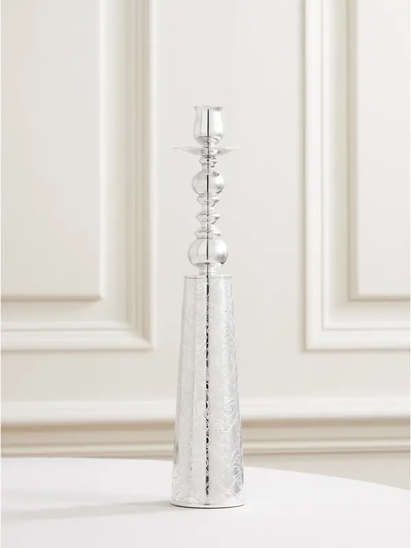 Christofle Jardin D'eden -plated Candlestick - Silver