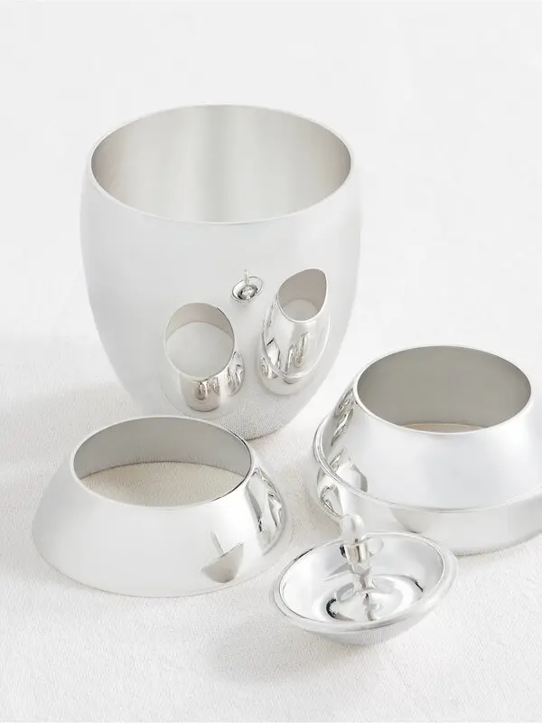 Christofle Uni Birth Egg -plated Set