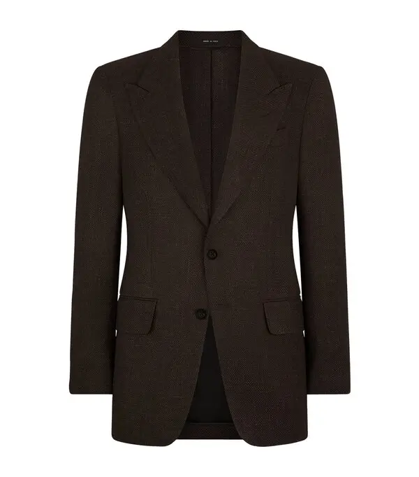 TOM FORD Wool-blend Shelton Blazer - Brown