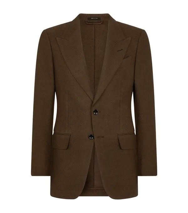 TOM FORD Wool-blend Shelton Blazer - Green