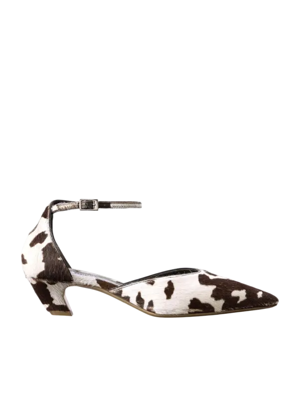 Le Monde Beryl Victoria Cow-print Calf Hair Pumps