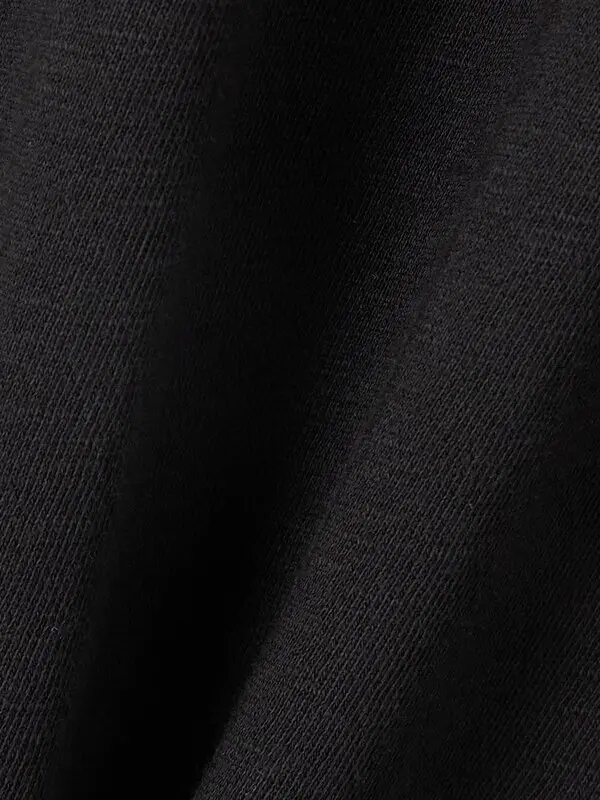 JAMES PERSE Cropped Brushed Cotton-terry Track Pants