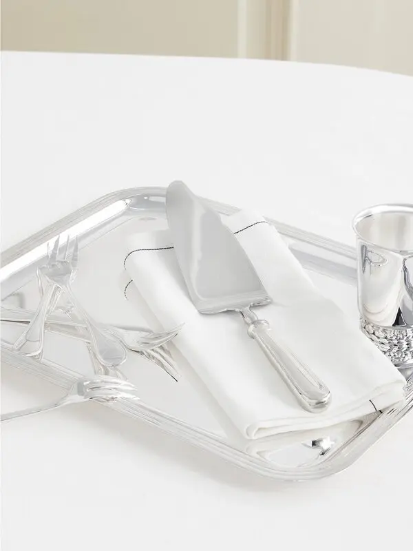 Christofle Seven-piece -plated Cake Server And Dessert Forks Set