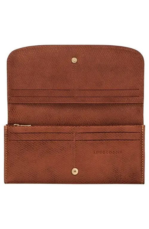 Longchamp Pure Continental Leather Wallet