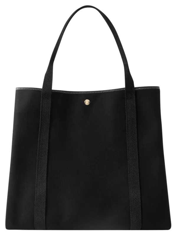 Rue De Verneuil Traversée Whip Large Webbing And Leather-trimmed Felt Tote