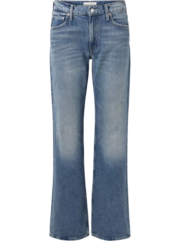 MOTHER The Reifler Mid-rise Straight-leg Jeans - Blue