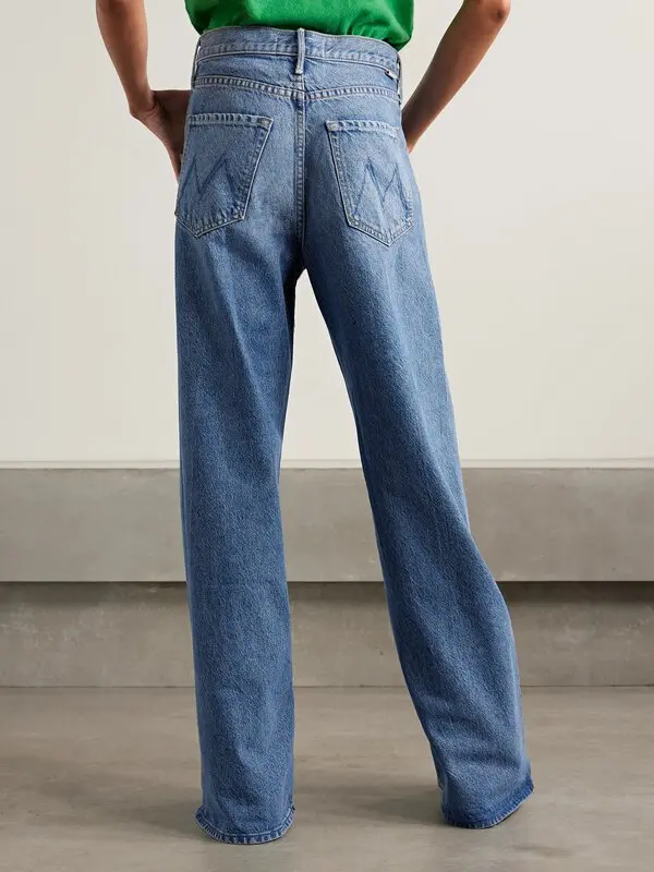 MOTHER The Lemon Twist High-rise Wide-leg Jeans - Blue