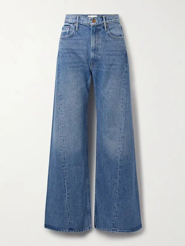 MOTHER The Lemon Twist High-rise Wide-leg Jeans - Blue