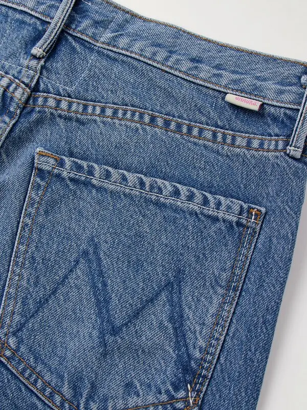 MOTHER The Lemon Twist High-rise Wide-leg Jeans - Blue