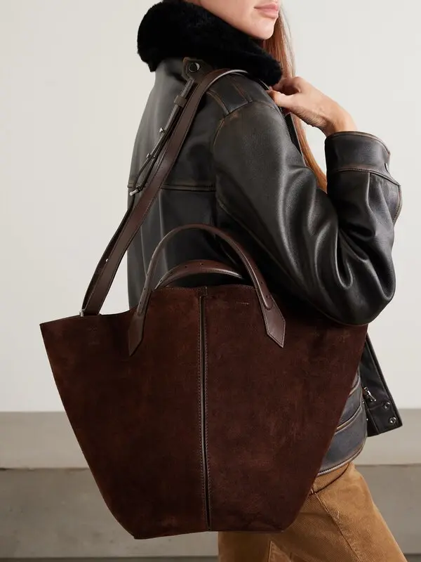 Proenza Schouler Large Chelsea Suede Tote - Brown