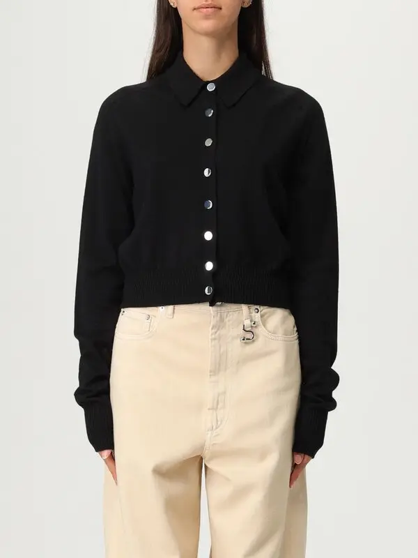 Sportmax Button-up Cropped Knit Sweater
