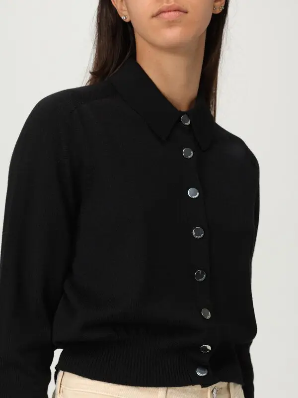 Sportmax Button-up Cropped Knit Sweater