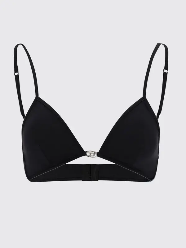 DIESEL® Polyamide Triangle Bikini Top - Black
