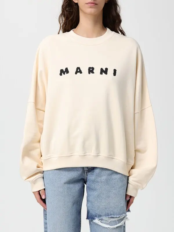 Marni Logo Sweatshirt - White