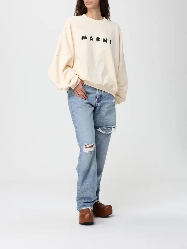 Marni Logo Sweatshirt - White