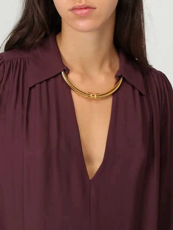Elisabetta Franchi Long Sleeve Shirt - Wine