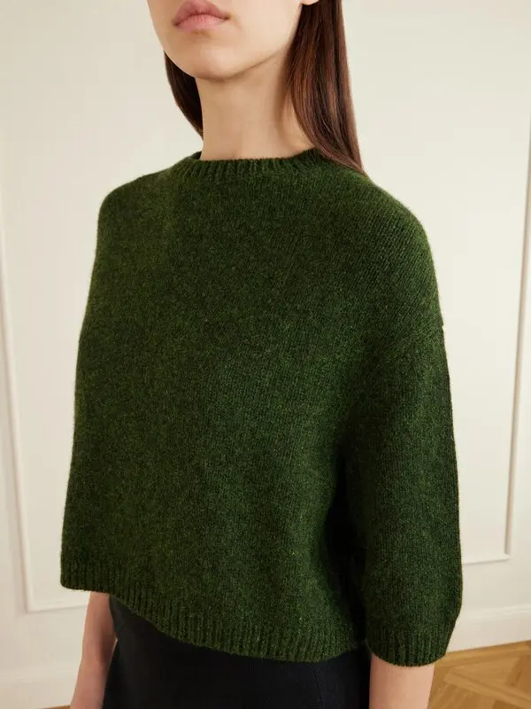 Khaite Sabina Cashmere Sweater - Green