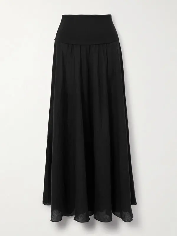 Johanna Ortiz Convertible Maxi Skirt - Black