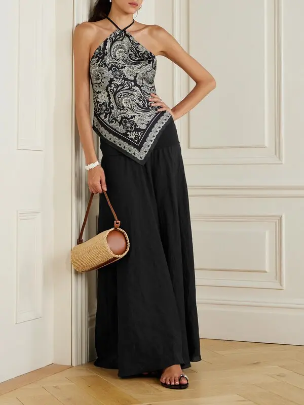 Johanna Ortiz Convertible Maxi Skirt - Black