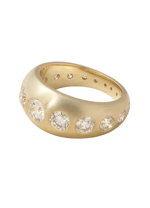 Jacquie Aiche Dome Diamond Ring - Gold