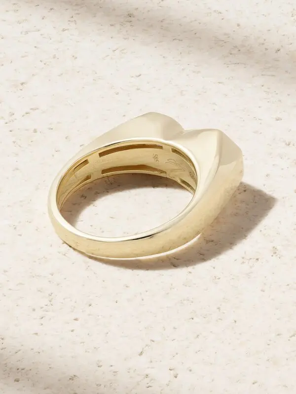 Jacquie Aiche 14-karat Gold, Emerald And Diamond Ring - Green