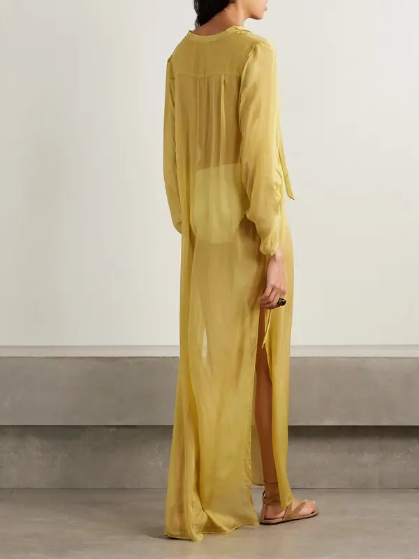 KALLMEYER Tatum Silk-chiffon Maxi Dress