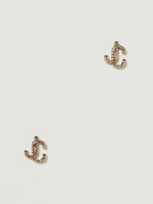JIMMY CHOO Stud Earrings - Brown