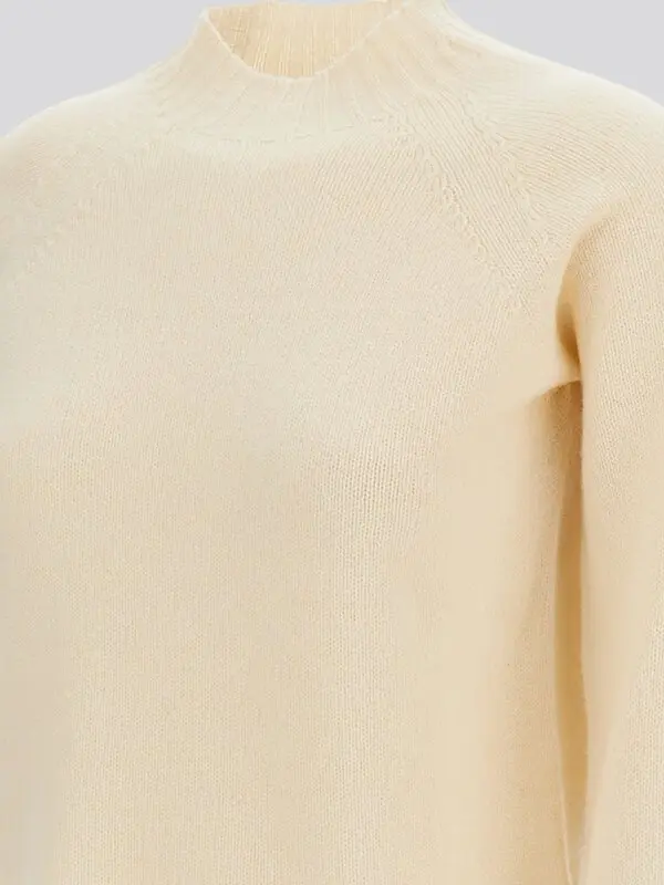 DRUMOHR Slim Fit Ribbed Lambswool Turtleneck Jumper - Ivory