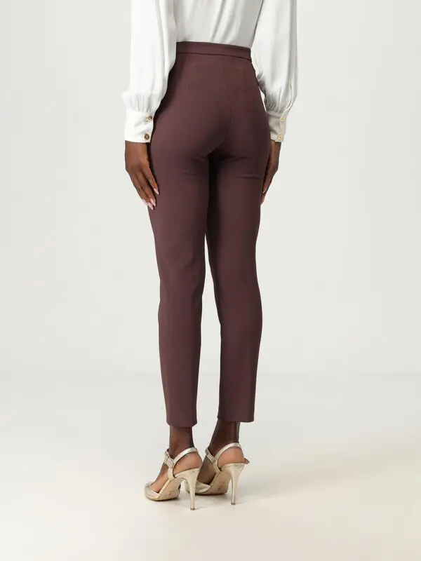 Elisabetta Franchi Tailored Trousers - Wine