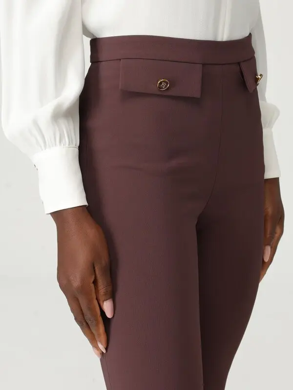 Elisabetta Franchi Tailored Trousers - Wine