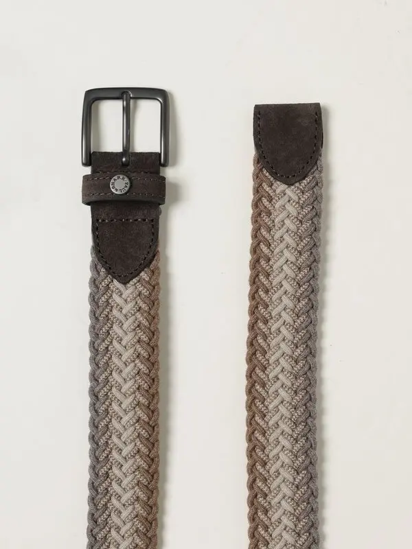 Paul & Shark Braided Belt - Beige