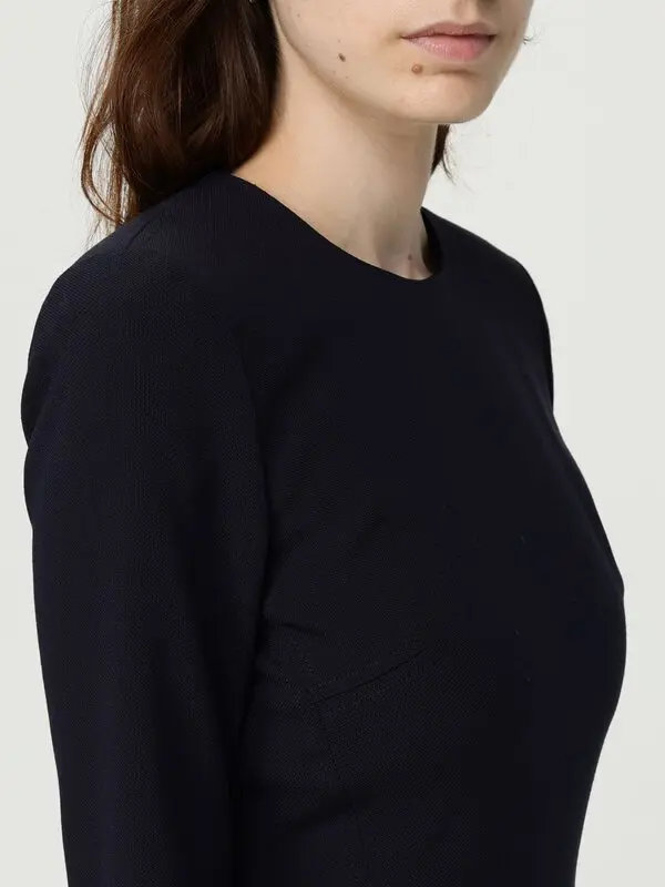 Victoria Beckham Long Sleeve Midi Dress