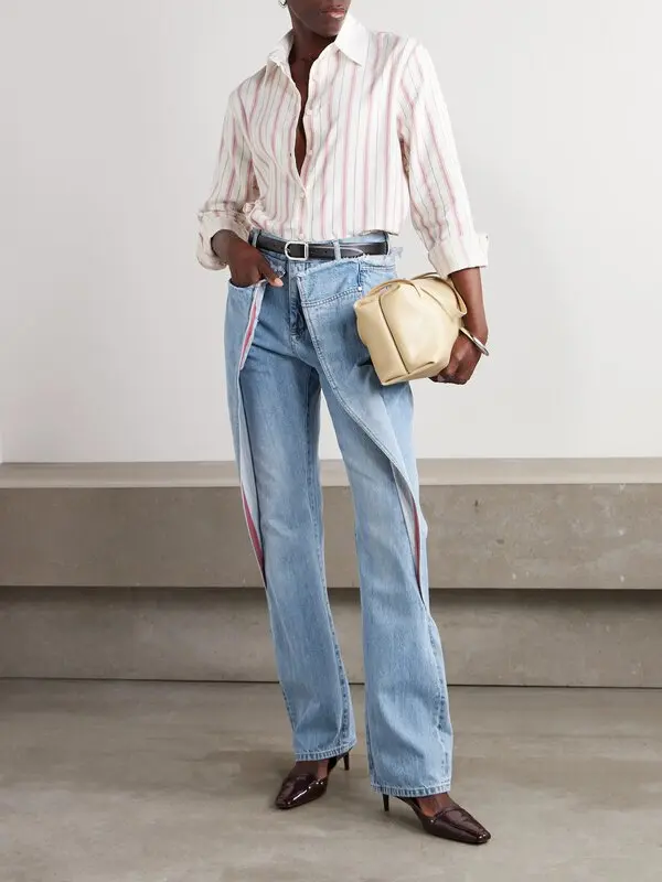 BETTTER Wrap-effect Mid-rise Straight-leg Jeans