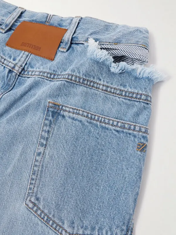 BETTTER Wrap-effect Mid-rise Straight-leg Jeans