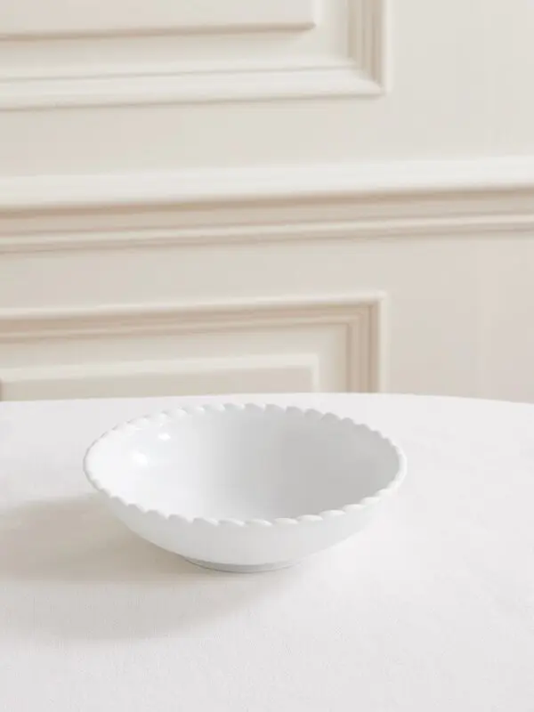 Christofle Babylone Porcelain Bowl - White