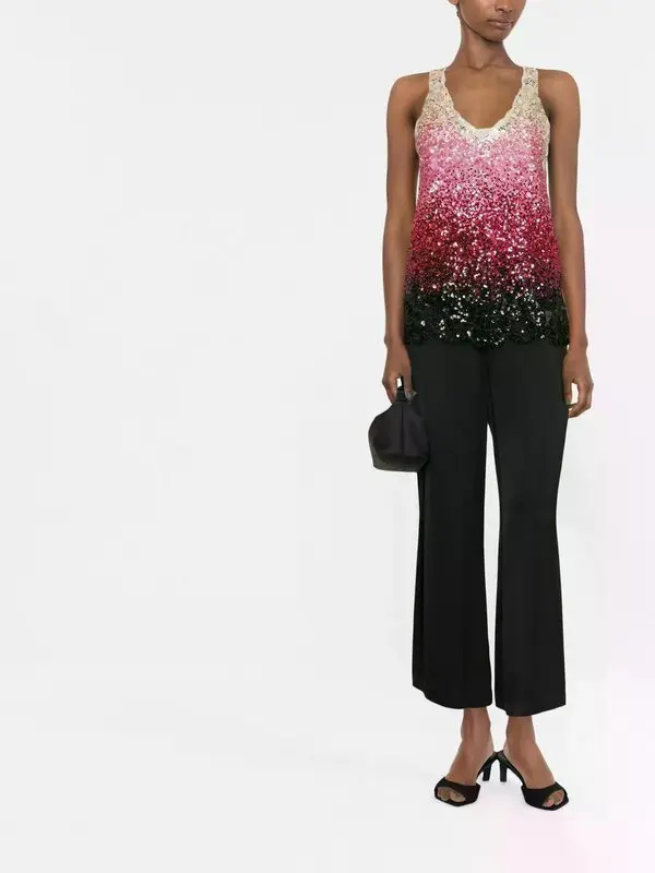 Ermanno Scervino Embellished Scoop Neck Tank Top