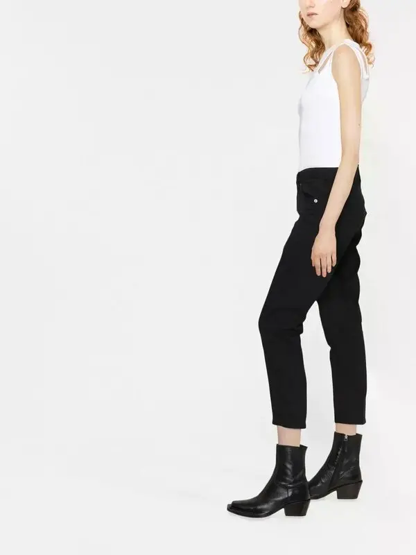 Dsquared2 Mid-rise Cropped Jeans - Black