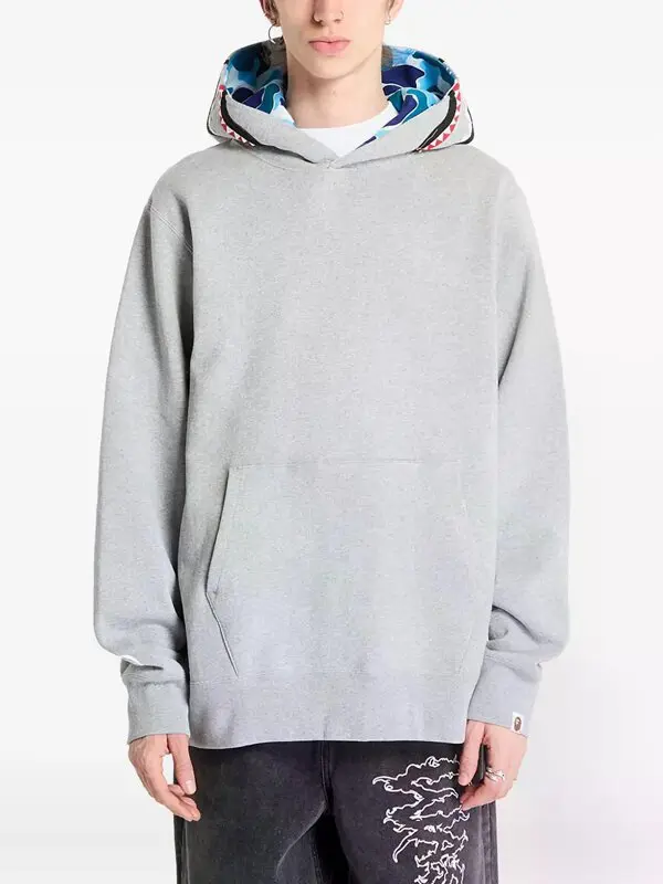 A BATHING APE Kangaroo-pocket Hoodie - Grey