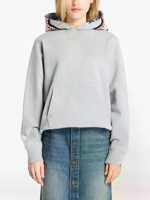 A BATHING APE Kangaroo-pocket Hoodie - Grey