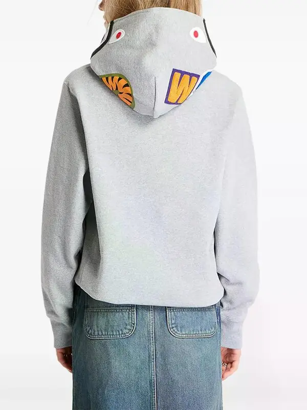A BATHING APE Kangaroo-pocket Hoodie - Grey