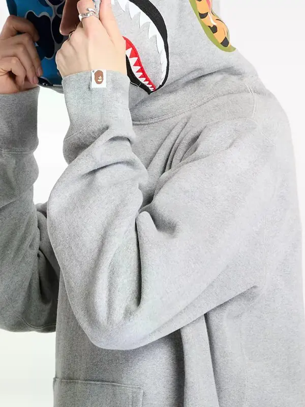 A BATHING APE Kangaroo-pocket Hoodie - Grey