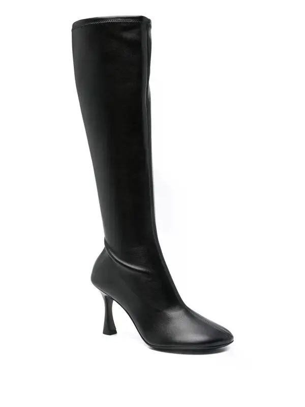 3JUIN 80mm Carine Calf-leather Zip Boots