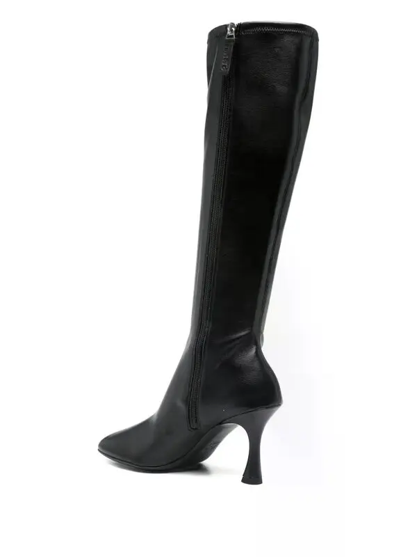 3JUIN 80mm Carine Calf-leather Zip Boots