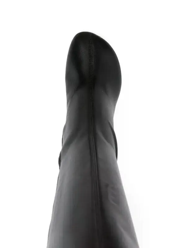 3JUIN 80mm Carine Calf-leather Zip Boots