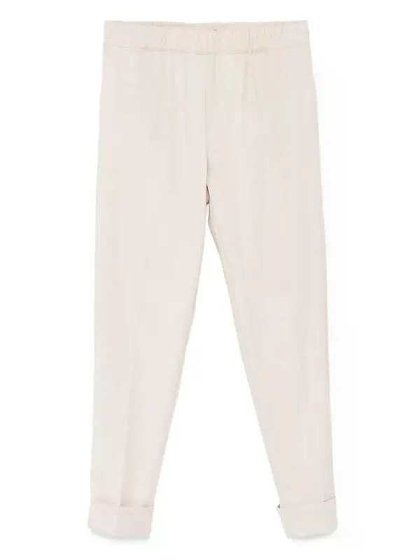 D.exterior Elastic-waistband Cuffed Trousers