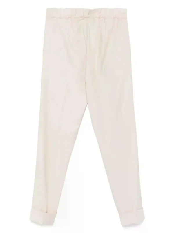 D.exterior Elastic-waistband Cuffed Trousers