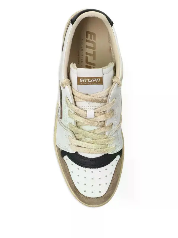 ENTERPRISE JAPAN Egg Rocket Embellished Leather Sneakers