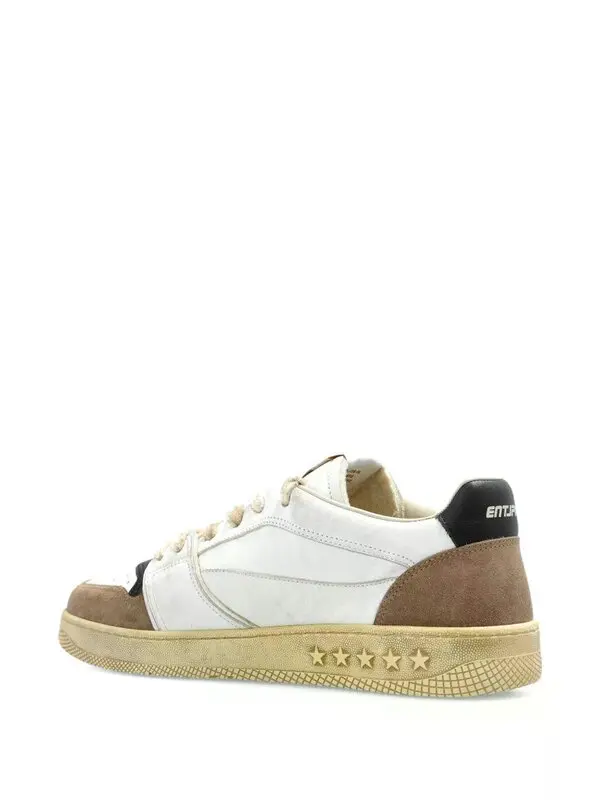 ENTERPRISE JAPAN Egg Rocket Embellished Leather Sneakers